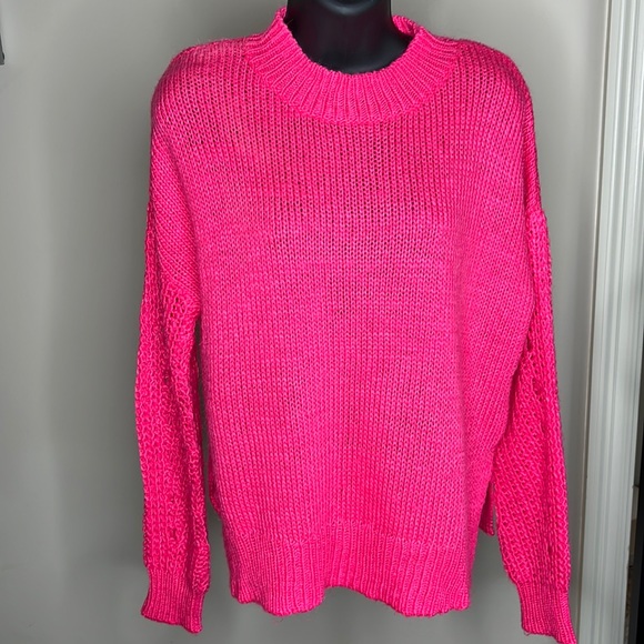 Impressions | Sweaters | Hot Pink Transition Sweater Small | Poshmark